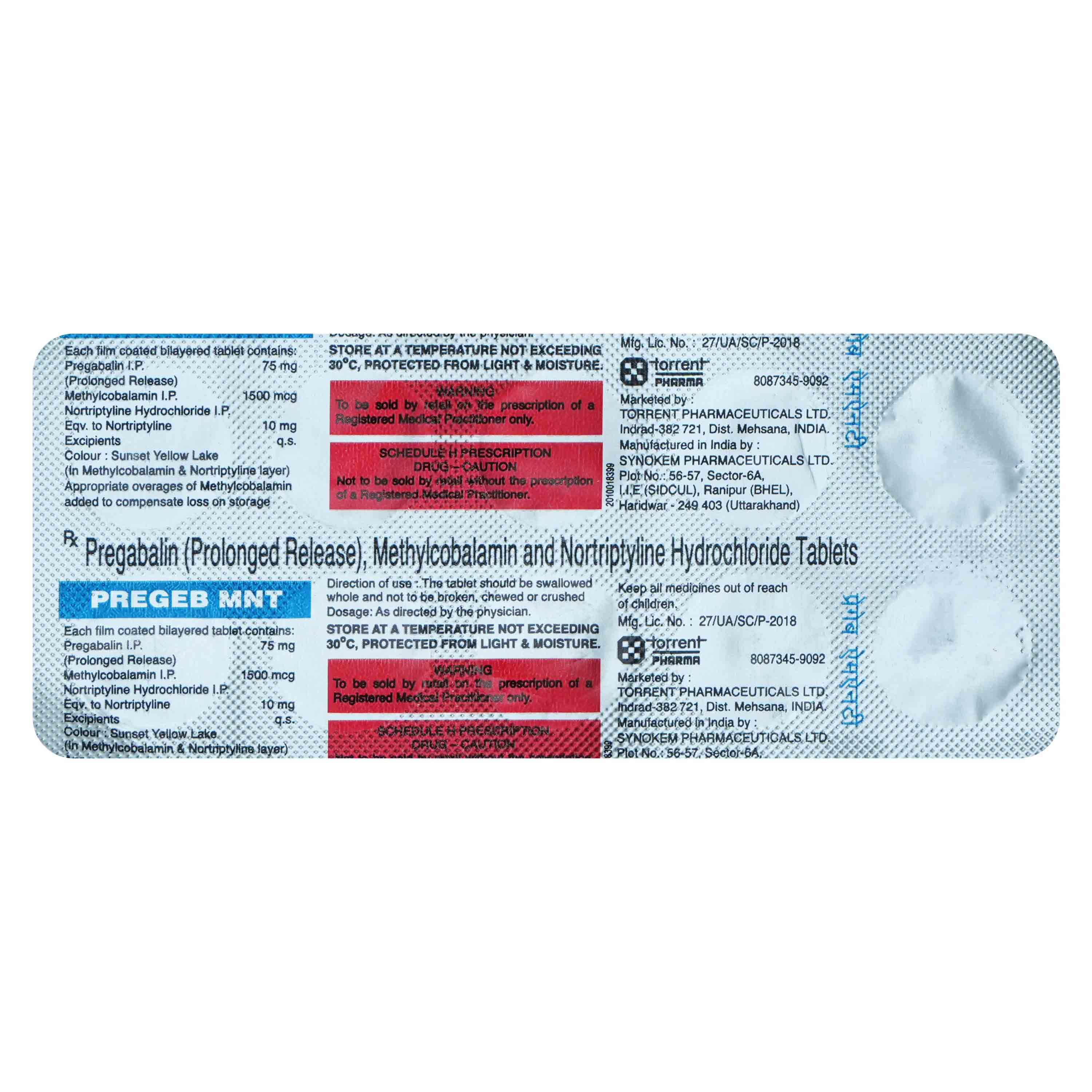 Pregeb MNT 75/1500/10 Tablet | Uses, Side Effects, Price | Apollo Pharmacy