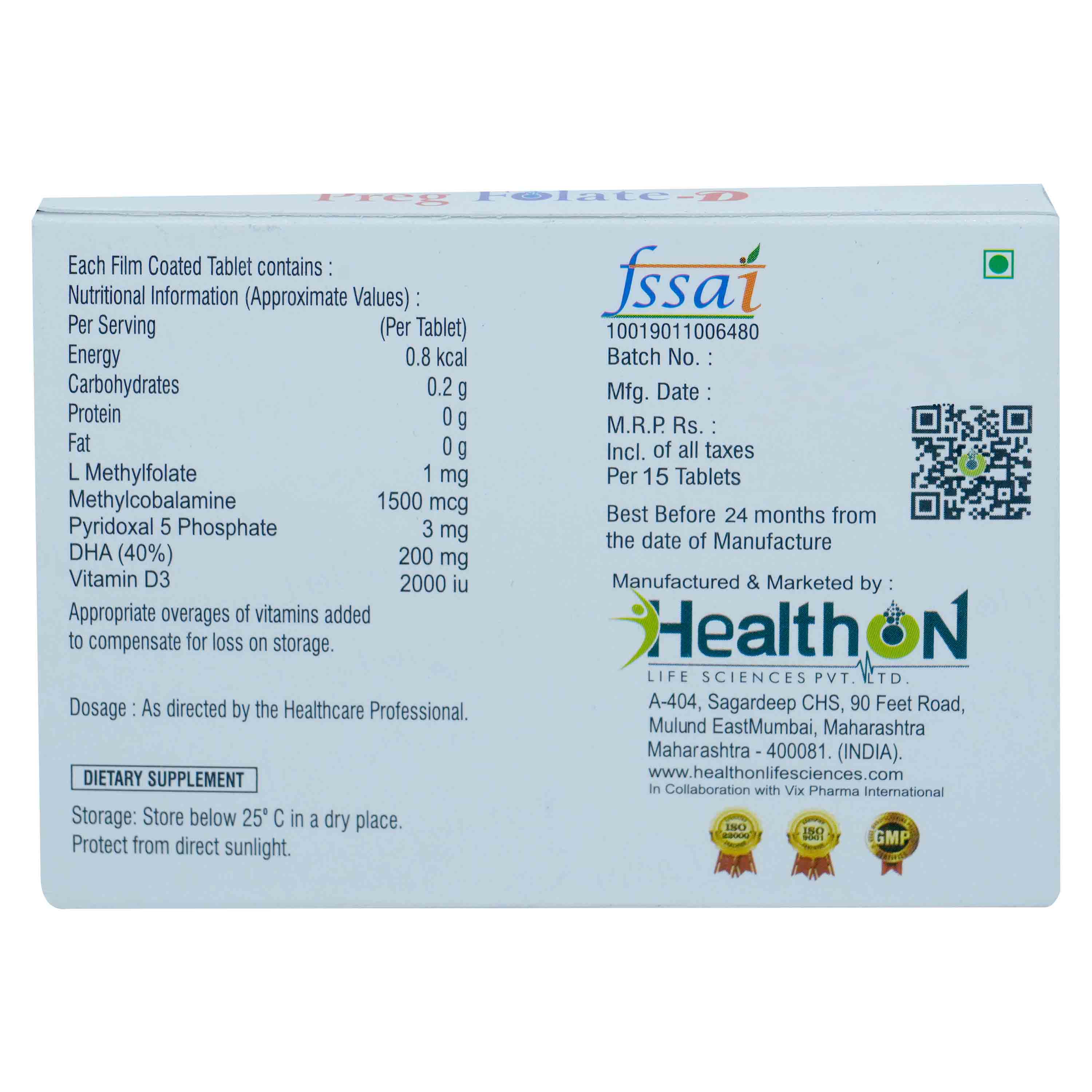 Preg Folate-D Tablet | Uses, Side Effects, Price | Apollo Pharmacy