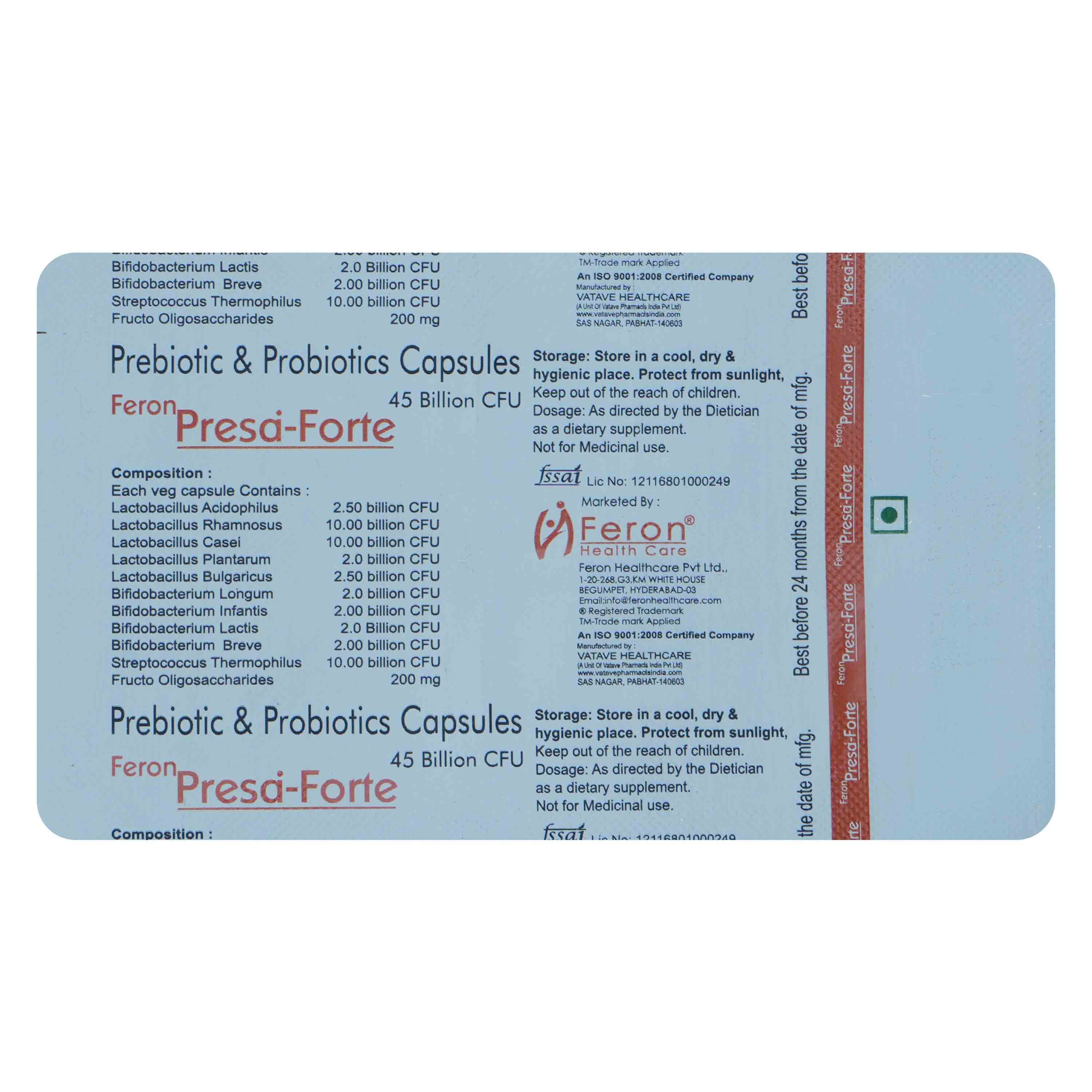 Presa-Forte Capsule | Uses, Side Effects, Price | Apollo Pharmacy