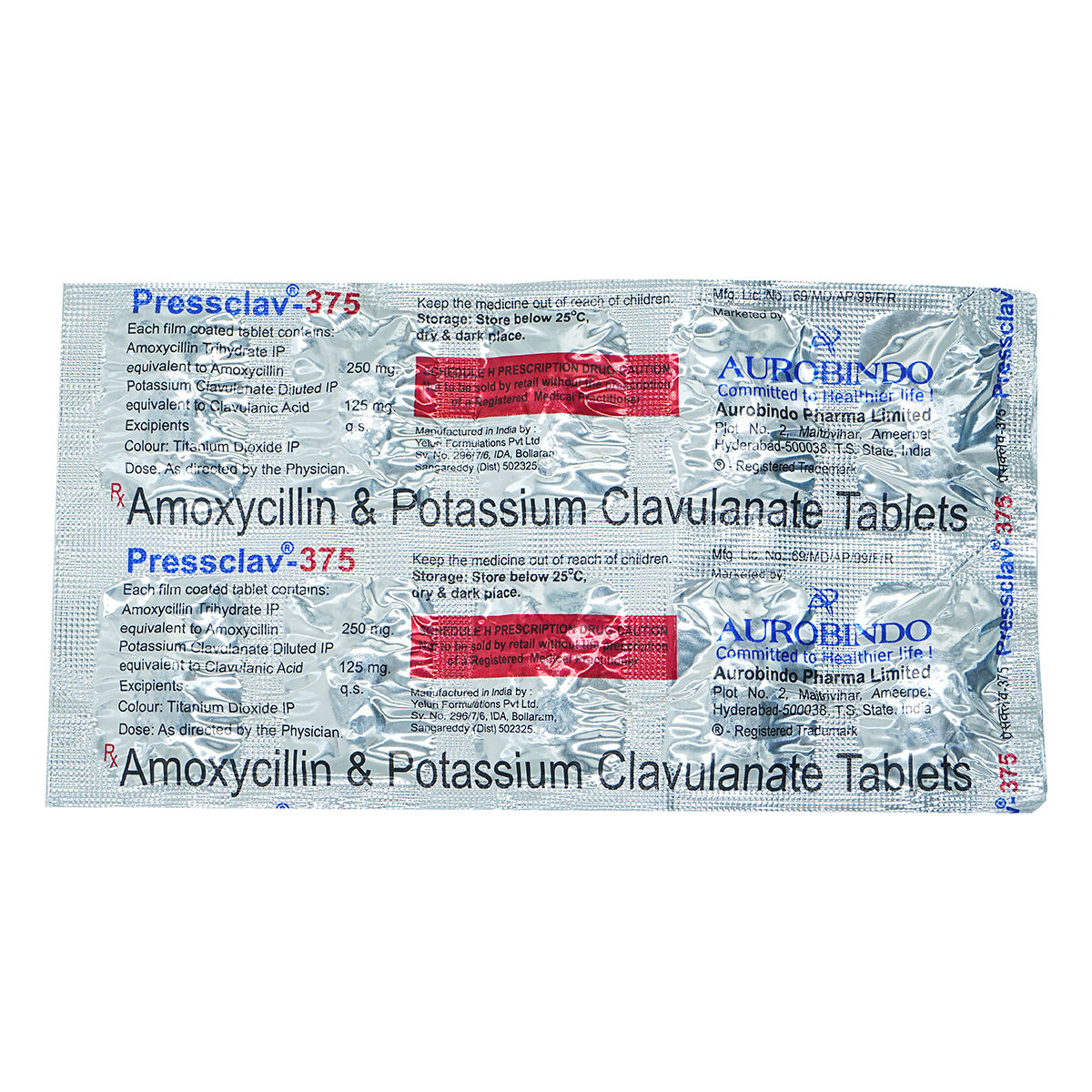 Pressclav-375 Tablet | Uses, Side Effects, Price | Apollo Pharmacy