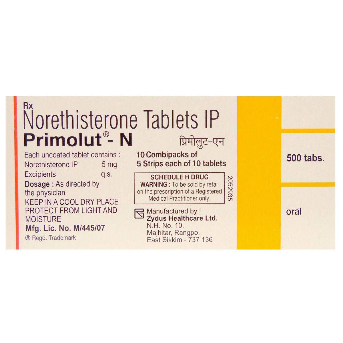 Primolut-N Tablet 10's Price, Uses, Side Effects, Composition - Apollo ...