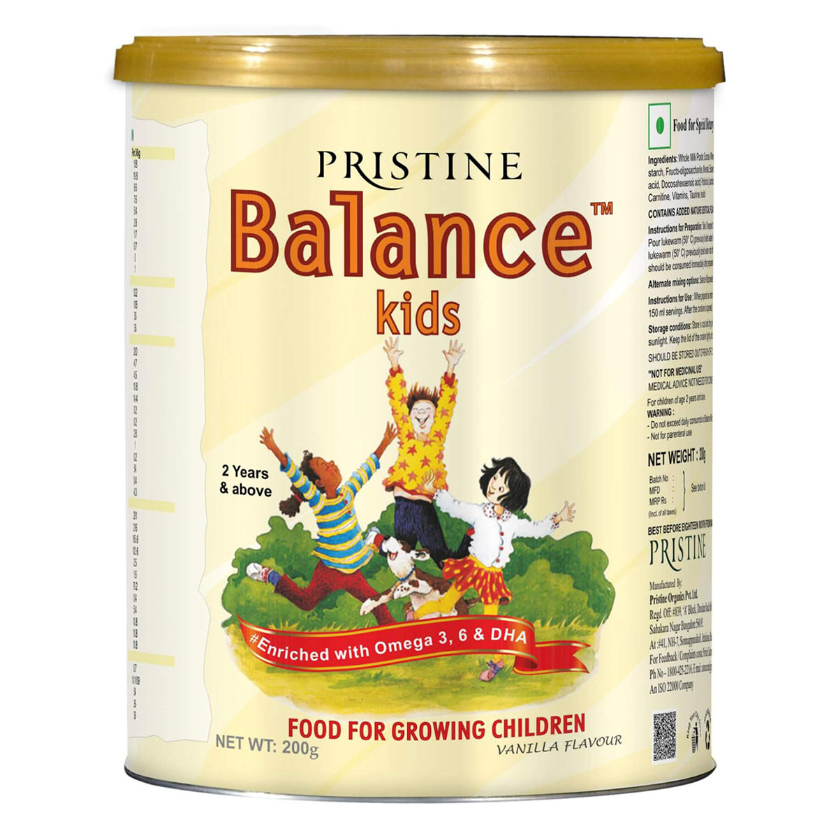 Pristine Balance Kid Vanilla | Uses, Side Effects, Price | Apollo Pharmacy