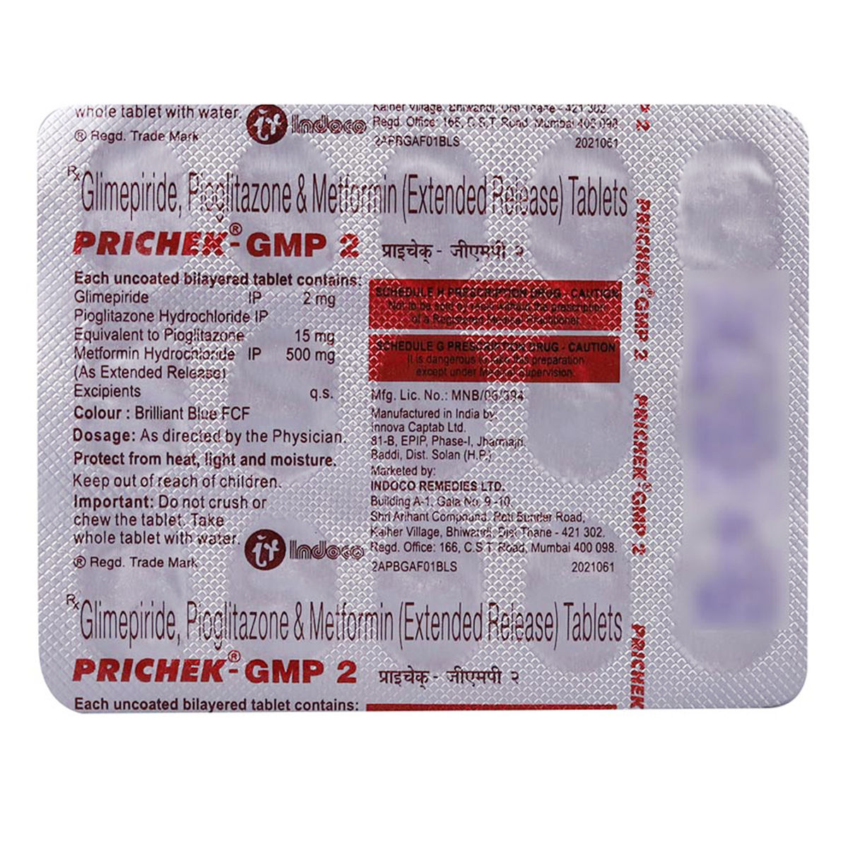 Prichek-GMP 2 Tablet | Uses, Side Effects, Price | Apollo Pharmacy