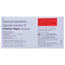 Proluton Depot Injection 2 ml | Uses, Side Effects, Price | Apollo Pharmacy
