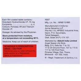 Prothiaden 75 Tablet | Uses, Side Effects, Price | Apollo Pharmacy