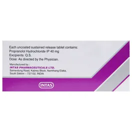 Provanol SR 40 Tablet | Uses, Side Effects, Price | Apollo Pharmacy