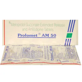 Prolomet AM 50 Tablet | Uses, Side Effects, Price | Apollo Pharmacy