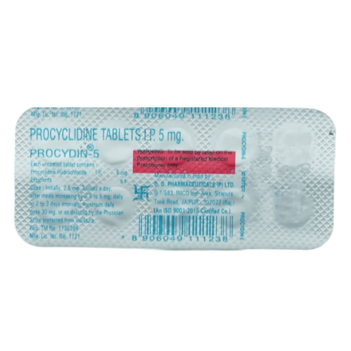 Procydin-5 Tablet | Uses, Side Effects, Price | Apollo Pharmacy