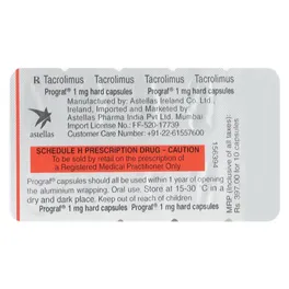 Prograf 1 mg Capsule | Uses, Side Effects, Price | Apollo Pharmacy