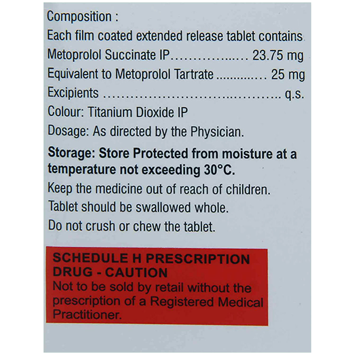 Protol XL 25 Tablet 10's Price, Uses, Side Effects, Composition ...
