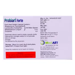 Probiart Forte Capsule | Uses, Side Effects, Price | Apollo Pharmacy