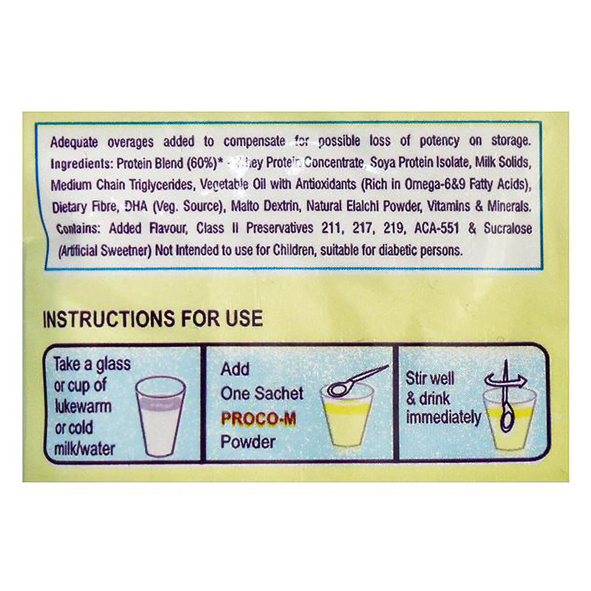 Proco-M S/F Kesar & Elachi Flav Power 30gm Price, Uses, Side Effects ...