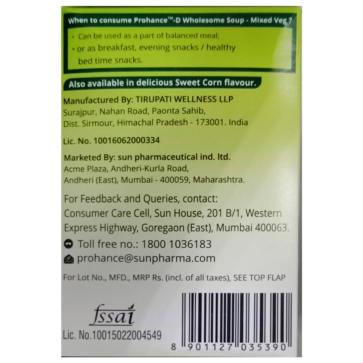 Prohance-D Wholesome S/F Mixed Veg Powder 200gm Price, Uses, Side ...