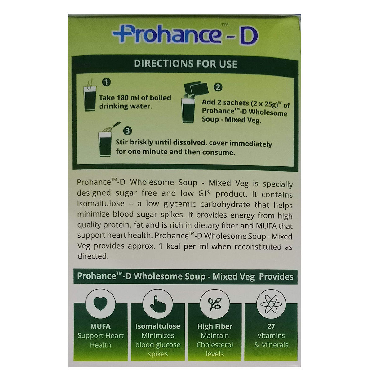 Prohance-D Wholesome S/F Mixed Veg Powder 200gm Price, Uses, Side ...