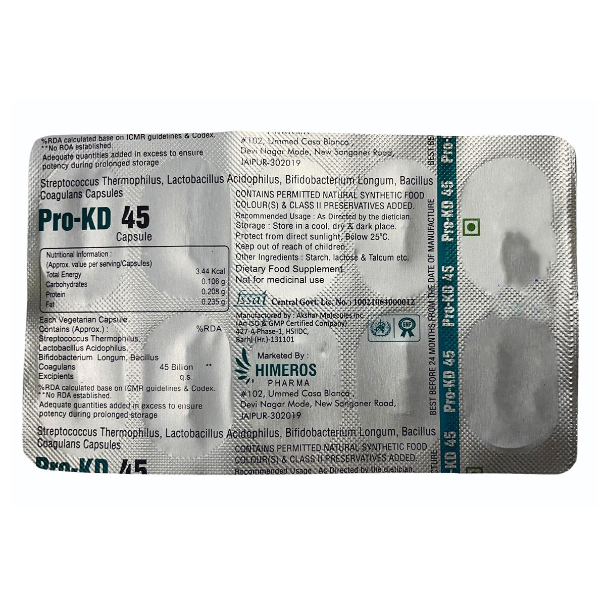 Pro-KD 45 Capsule | Uses, Side Effects, Price | Apollo Pharmacy