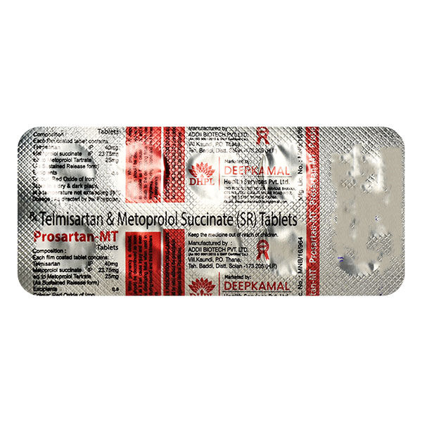 Prosartan MT Tablet | Uses, Side Effects, Price | Apollo Pharmacy
