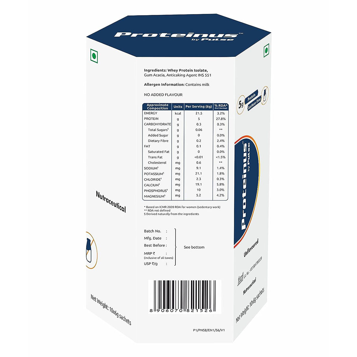 Proteinus Sachet 6 gm | Uses, Side Effects, Price | Apollo Pharmacy