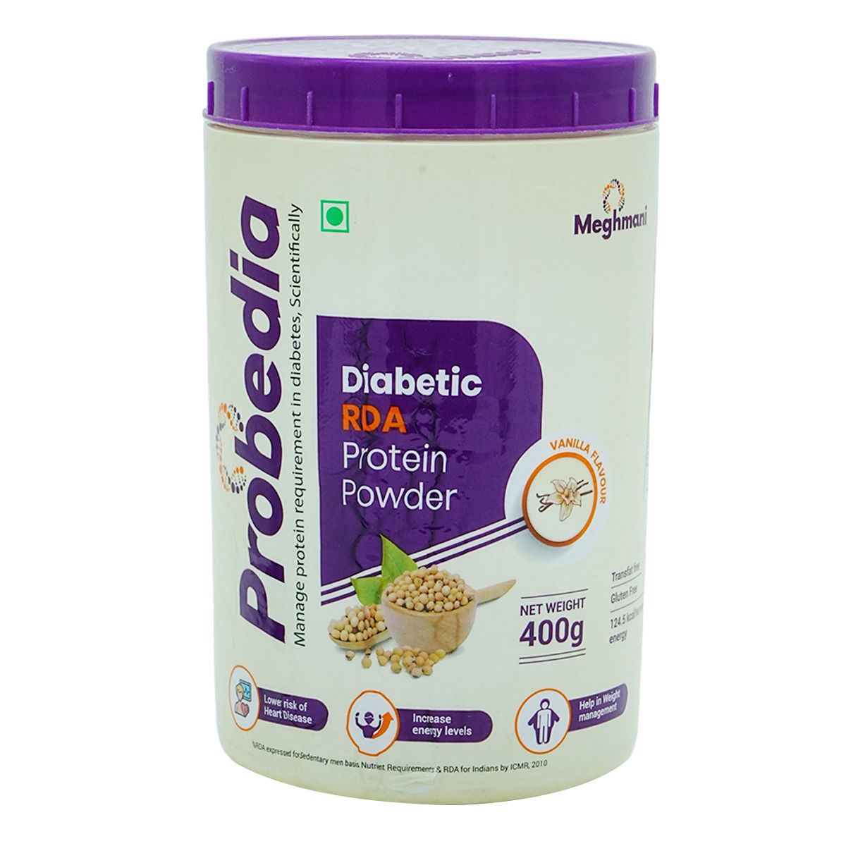 Probedia Diabetic RDA Vanilla Flavour Protein Powder | Uses, Side ...