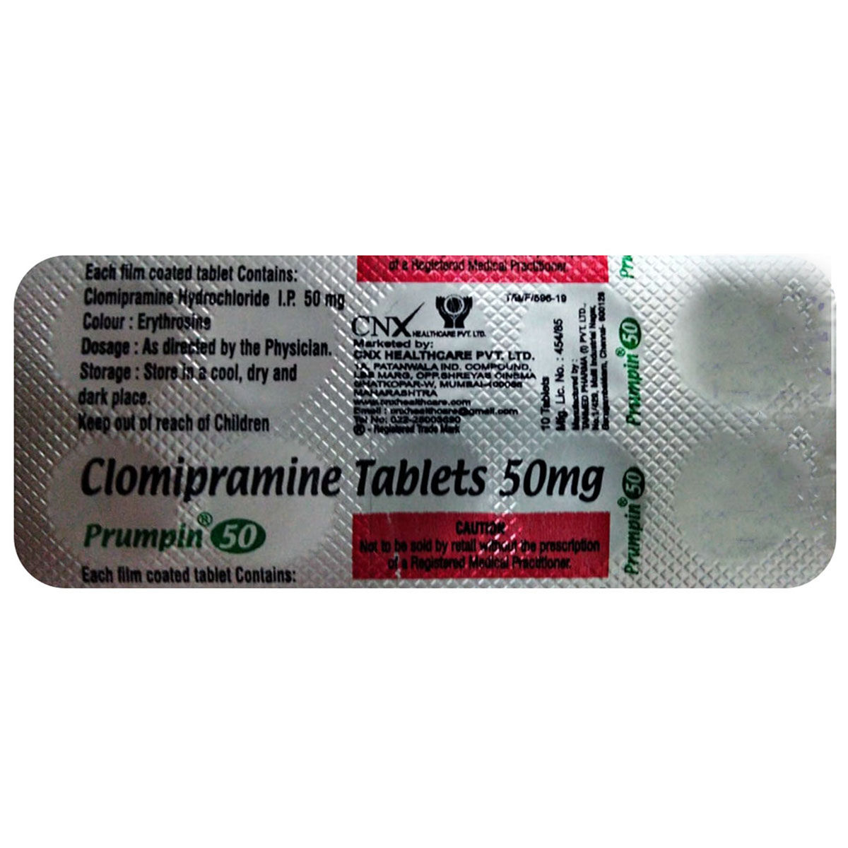 Prumpin 50 Tablet | Uses, Side Effects, Price | Apollo Pharmacy