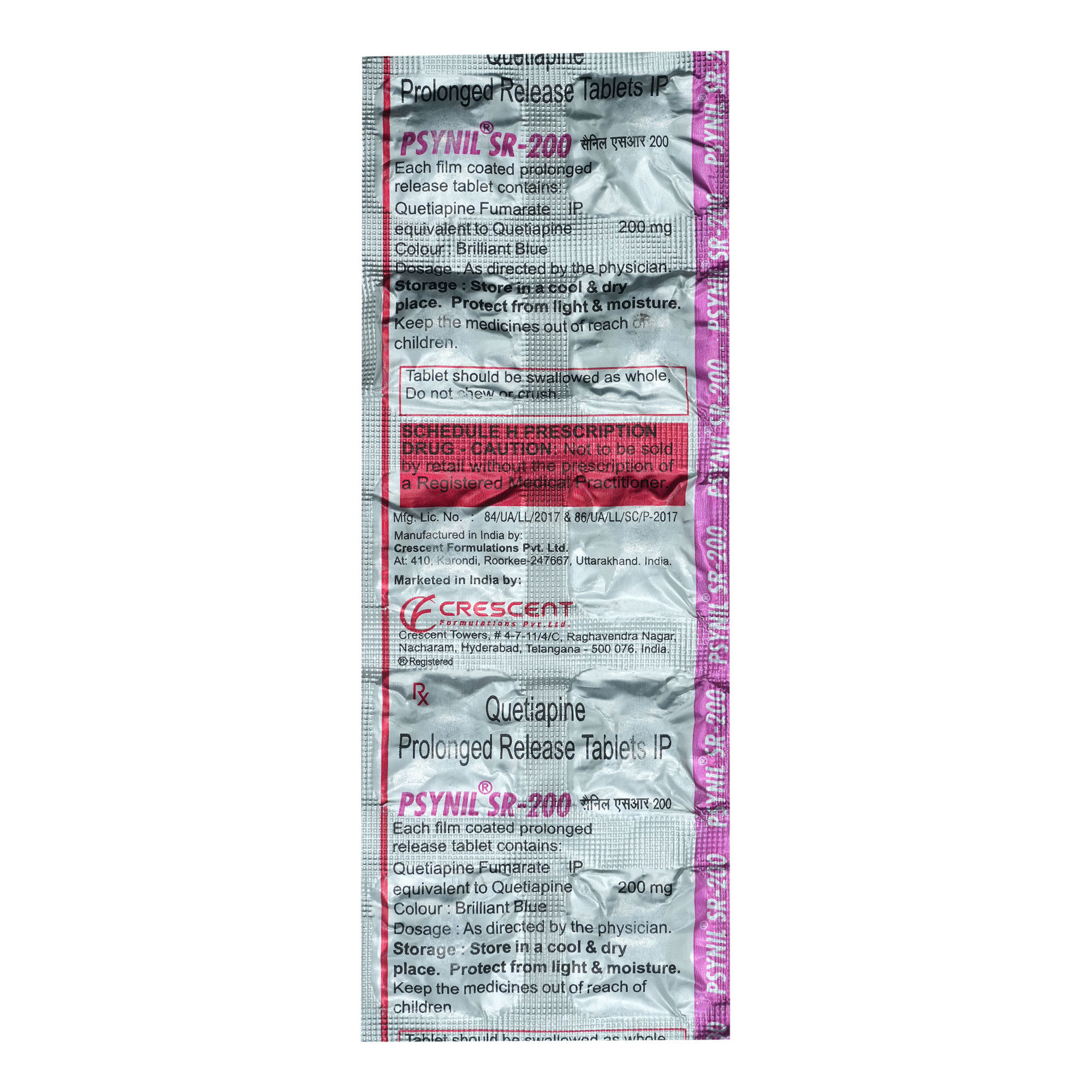 Psynil SR-200 Tablet 10's Price, Uses, Side Effects, Composition ...