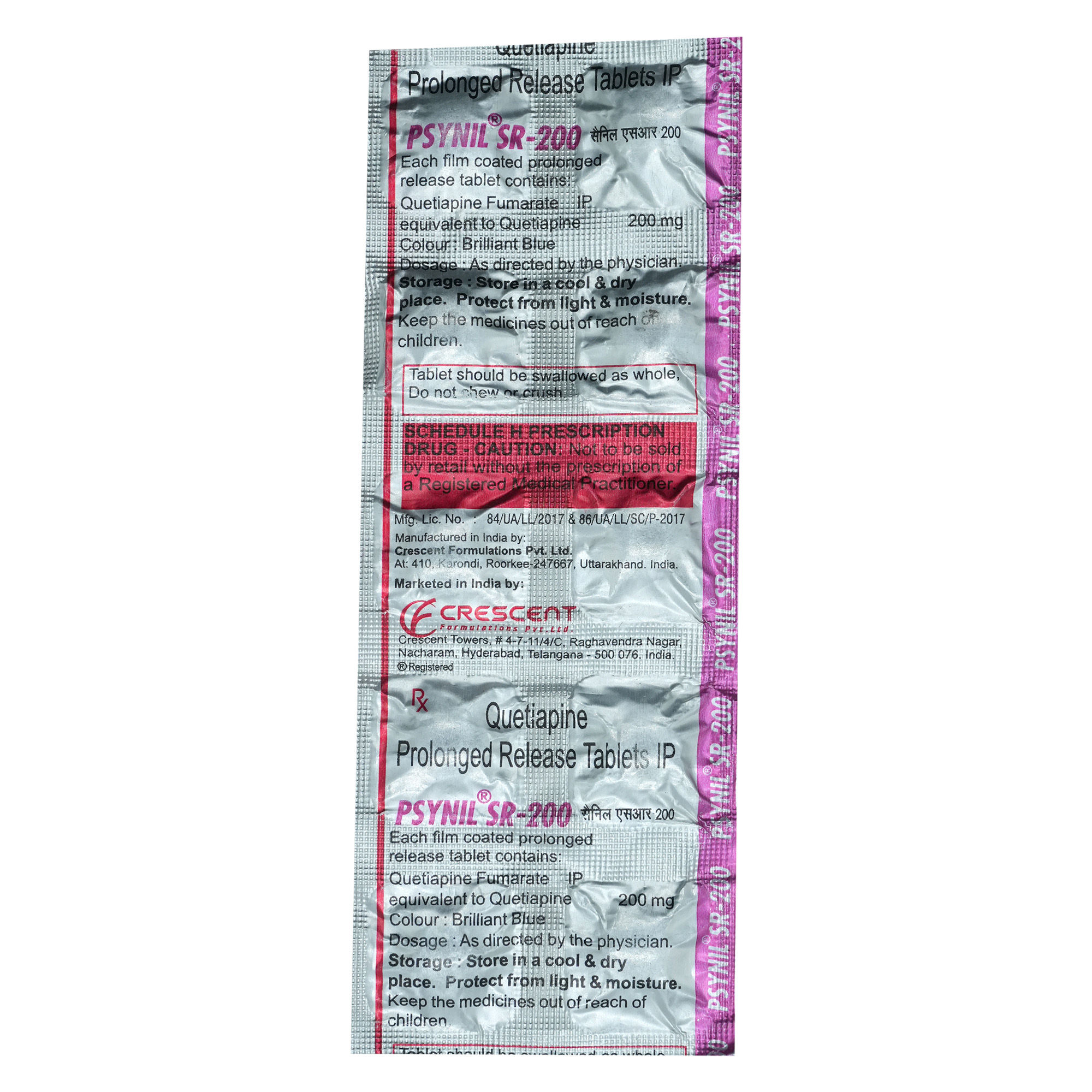 Psynil SR-200 Tablet 10's Price, Uses, Side Effects, Composition ...