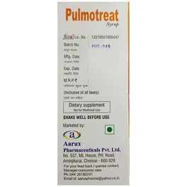 Pulmotreat Syrup | Uses, Side Effects, Price | Apollo Pharmacy