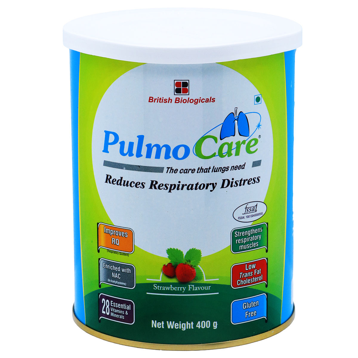 Buy Pulmocare Strawberry Flavour Powder 400 gm | 19 Minutes Delivery ...