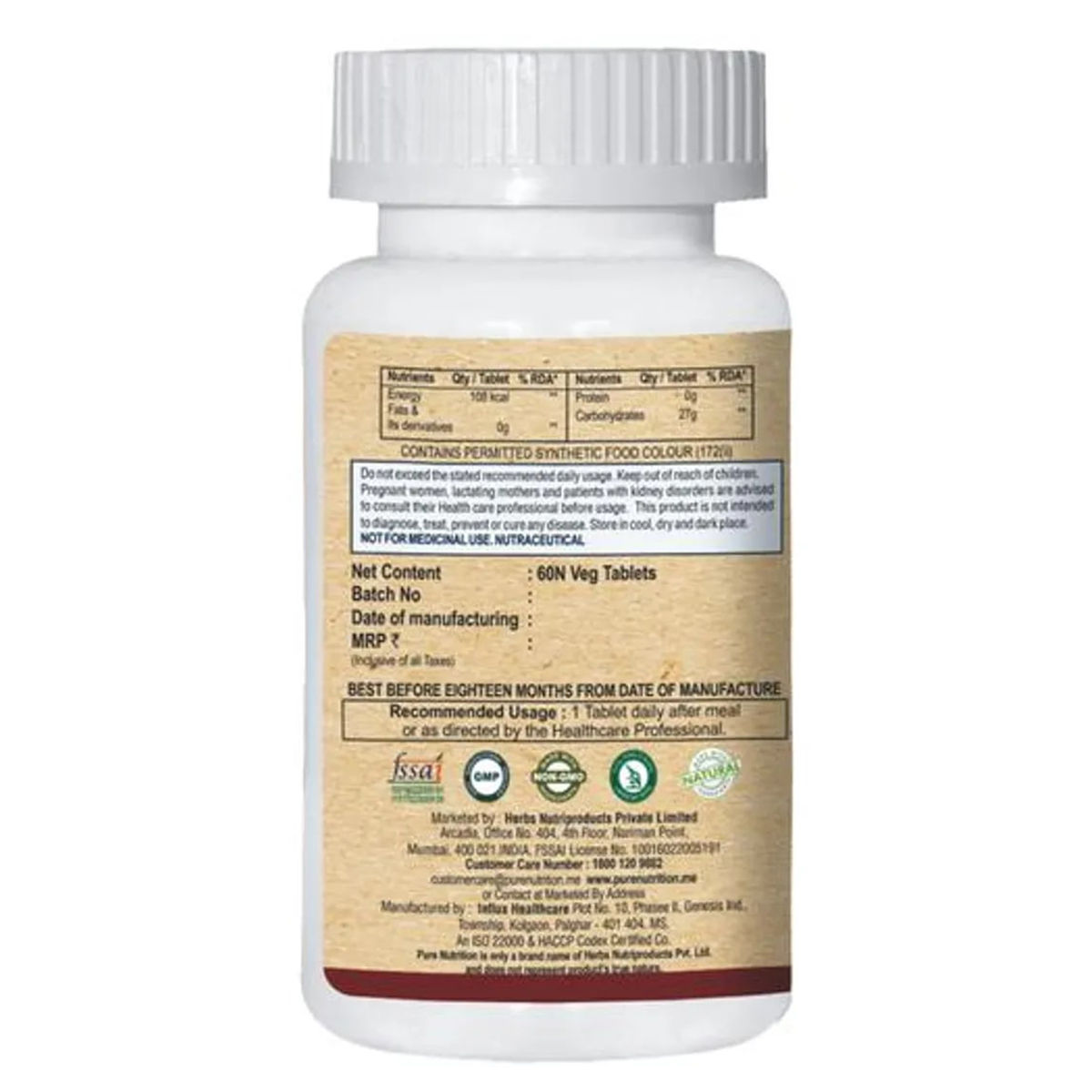 Pure Nutrition Multivitamin for Women, 60 Tablets Price, Uses, Side ...