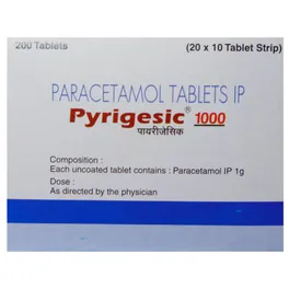 Pyrigesic 1000 mg Tablet | Uses, Side Effects, Price | Apollo Pharmacy