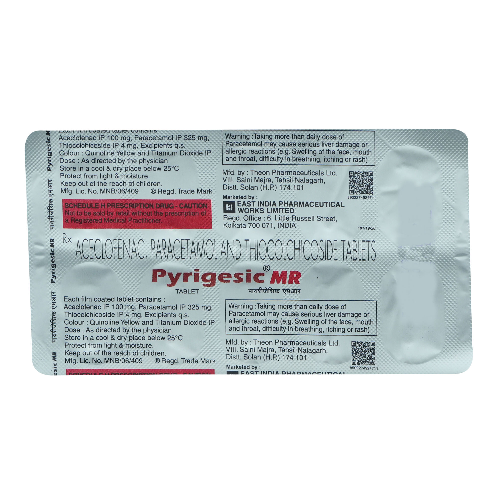 Pyrigesic MR Tablet | Uses, Side Effects, Price | Apollo Pharmacy