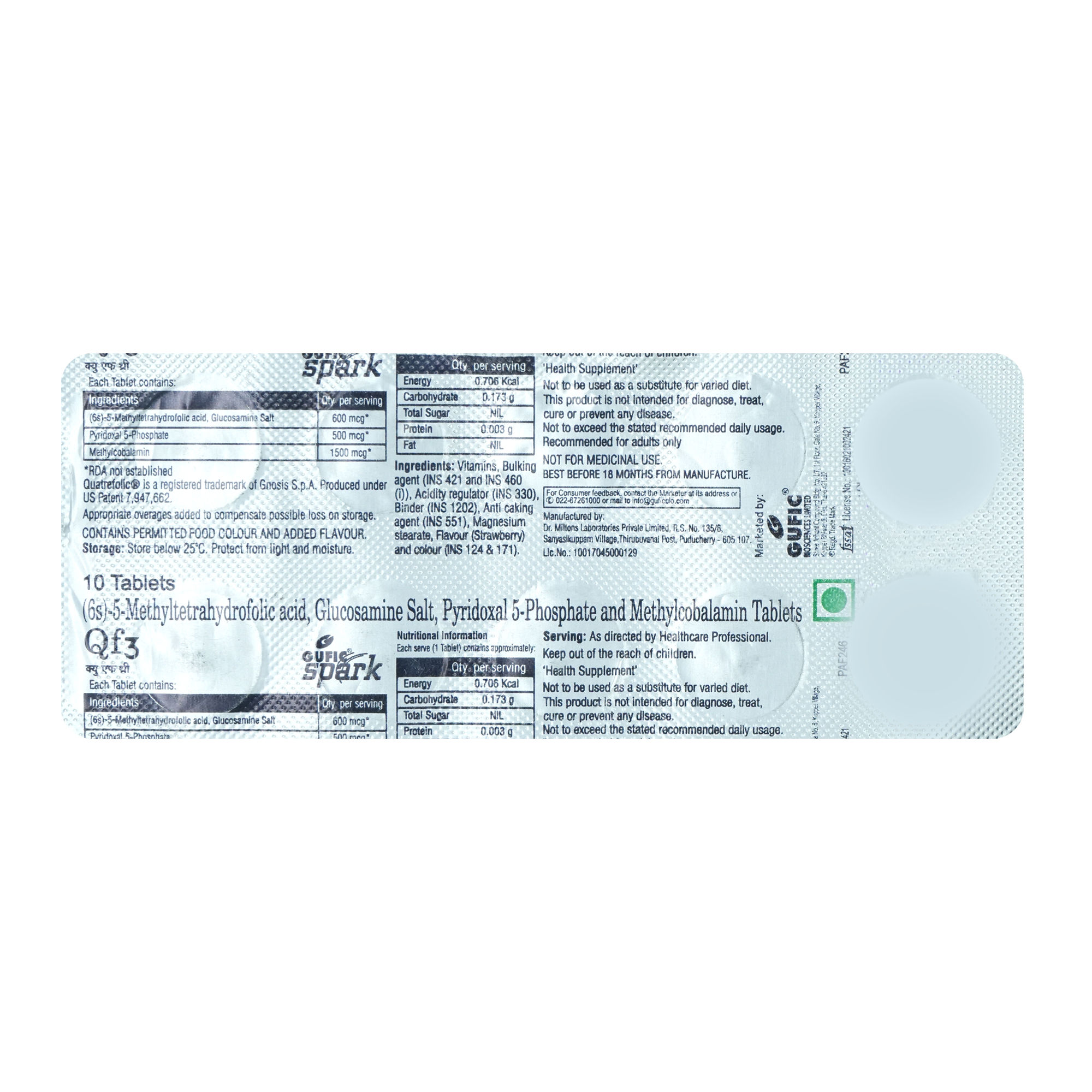 QF3 Tablet 10's Price, Uses, Side Effects, Composition - Apollo Pharmacy