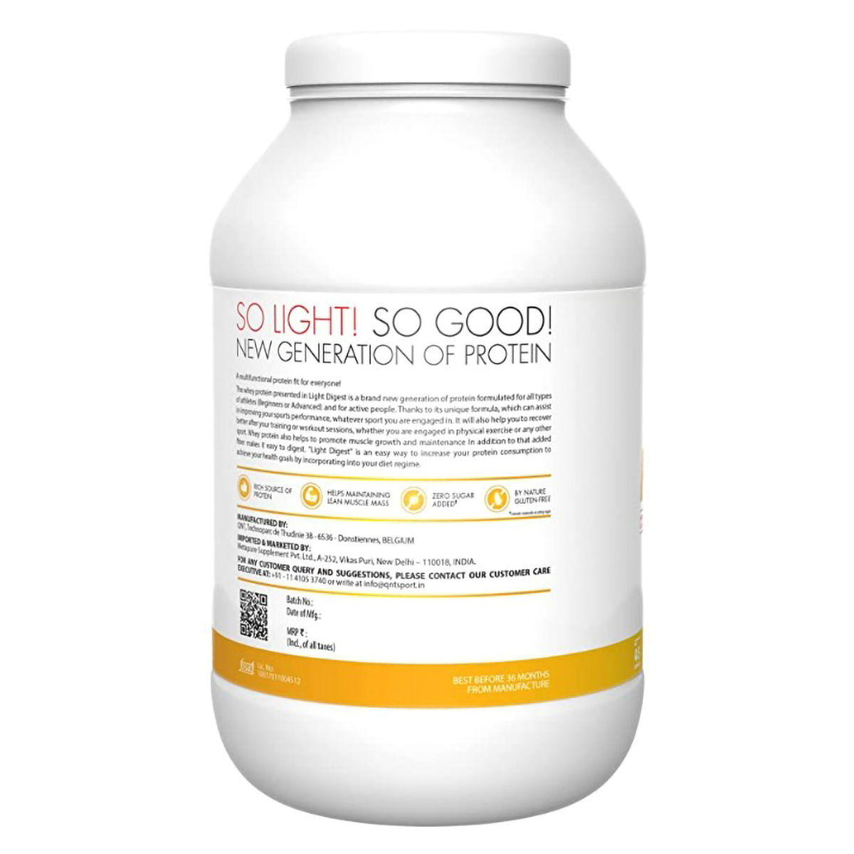 QNT Light Digest Whey Protein Banana Flavour Powder, 908 gm Price, Uses ...