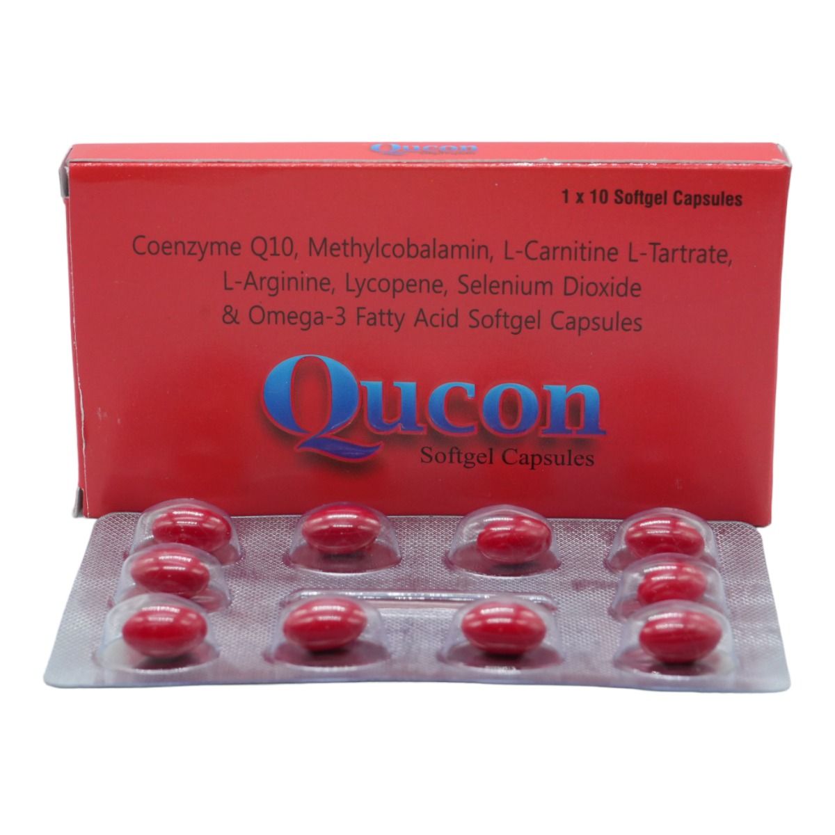 Qucon Softgel Capsule 10's Price, Uses, Side Effects, Composition ...