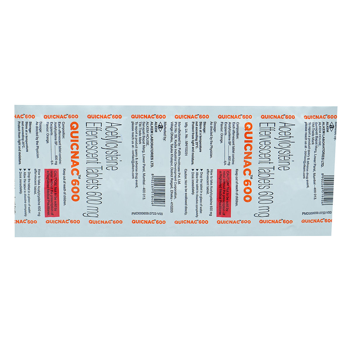 Quicnac Sugar Free Orange Effervescent Tablet | Uses, Side Effects ...