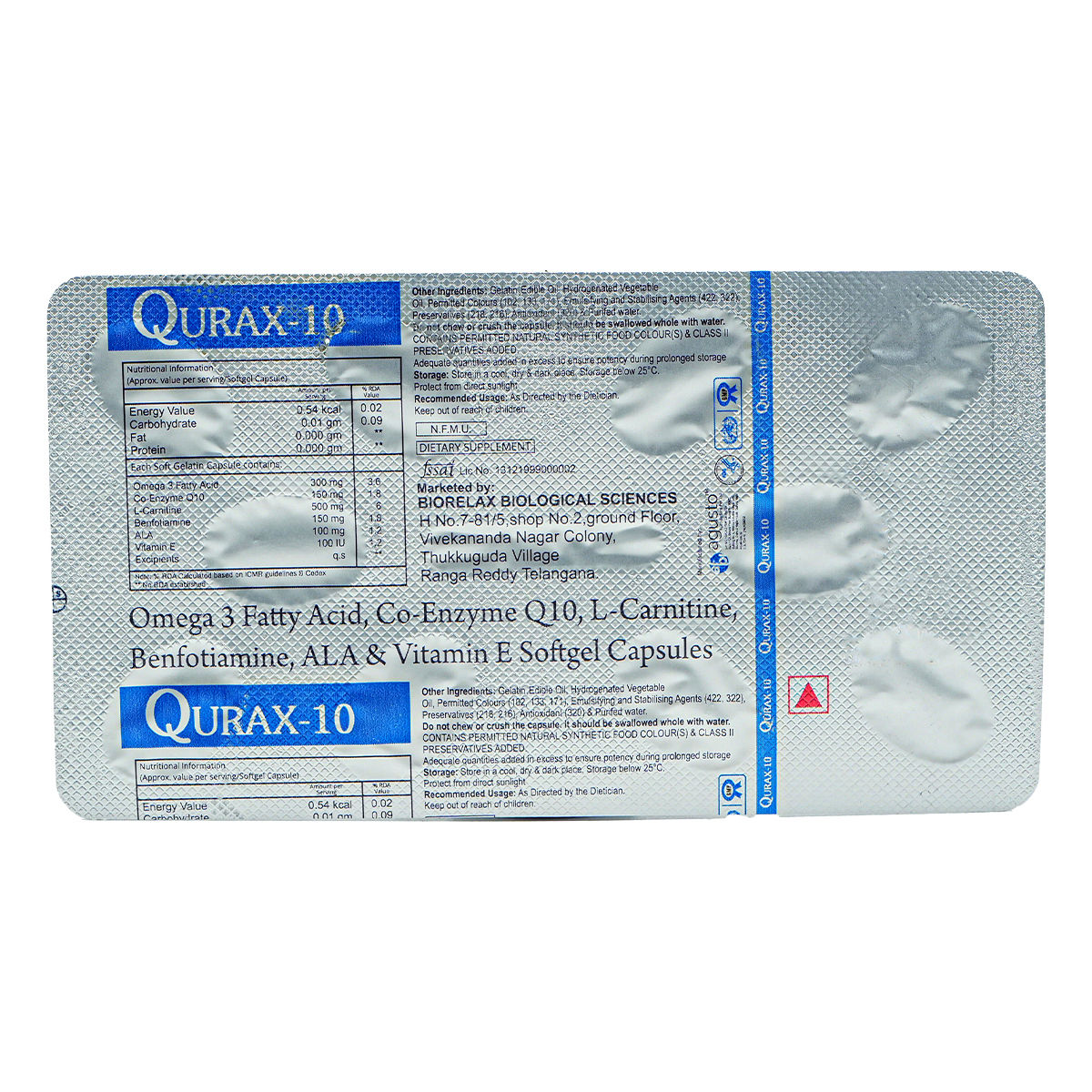 Qurax-10 Softgel Capsule | Uses, Side Effects, Price | Apollo Pharmacy