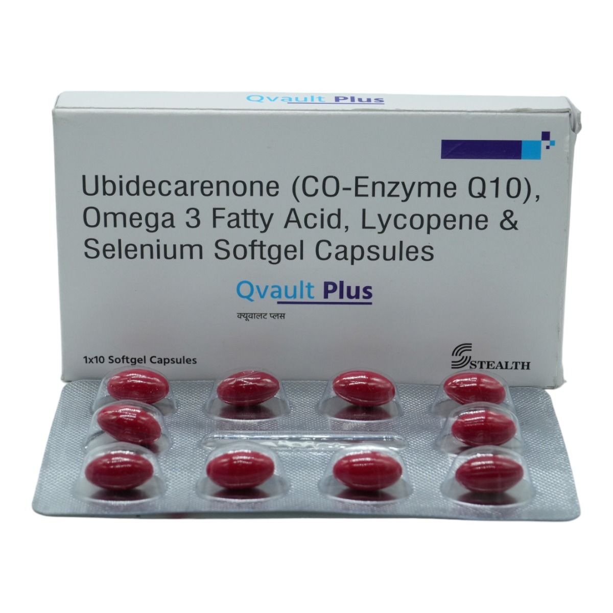 Qvault Plus Softgel Capsule 10's Price, Uses, Side Effects, Composition ...
