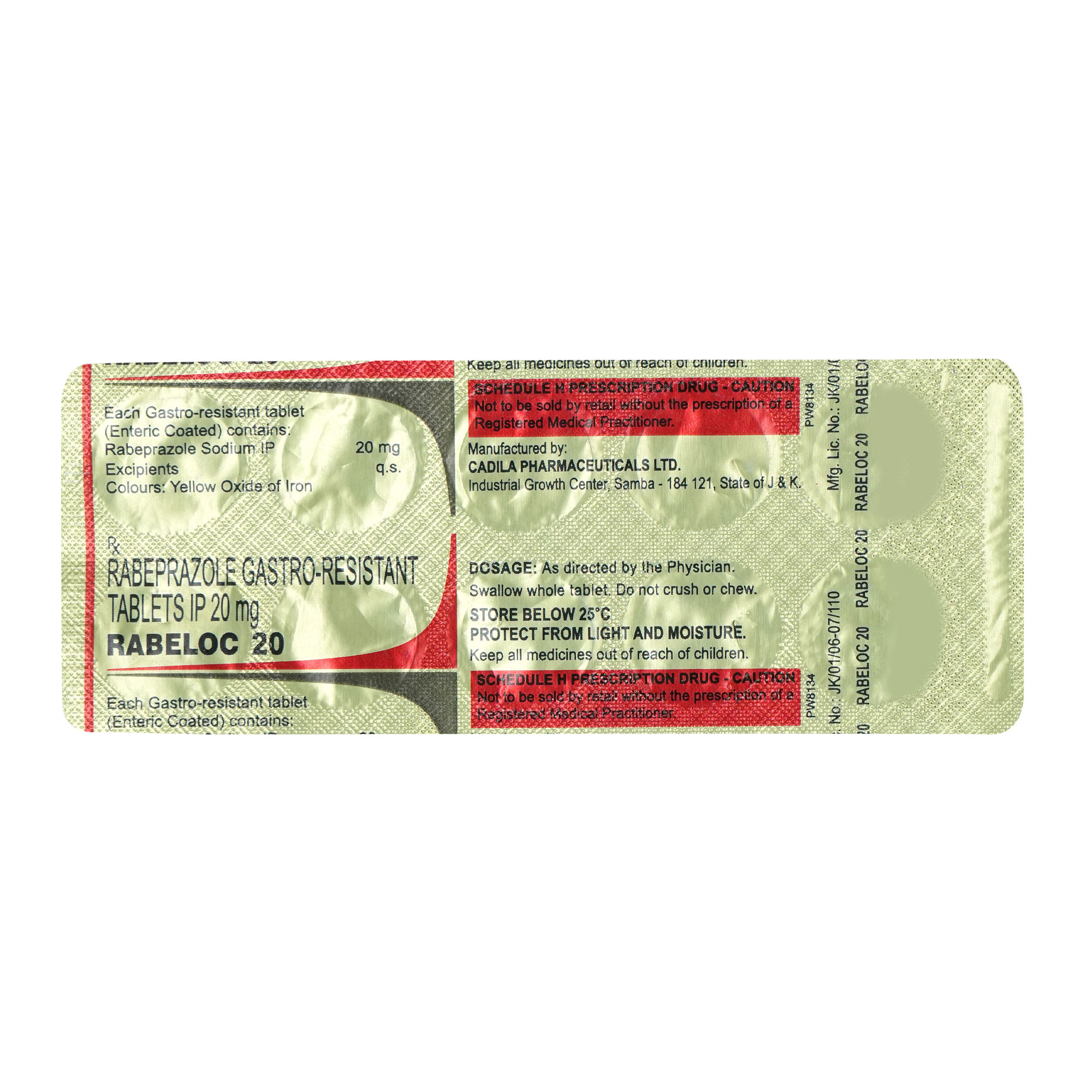 Rabeloc 20 Tablet 10's Price, Uses, Side Effects, Composition - Apollo ...