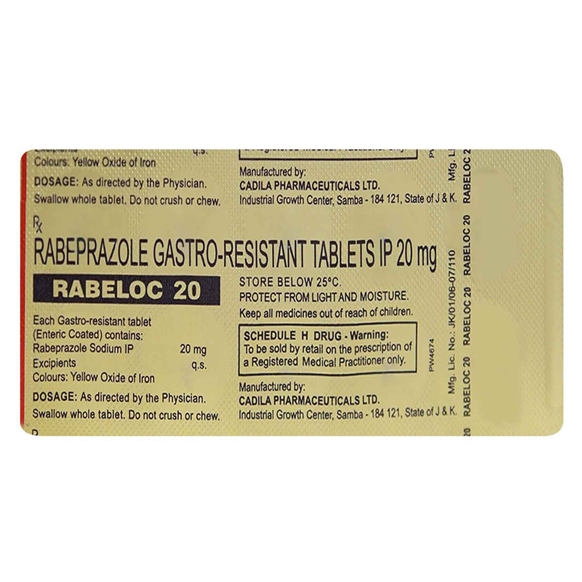 Rabeloc 20 Tablet 10's Price, Uses, Side Effects, Composition - Apollo ...