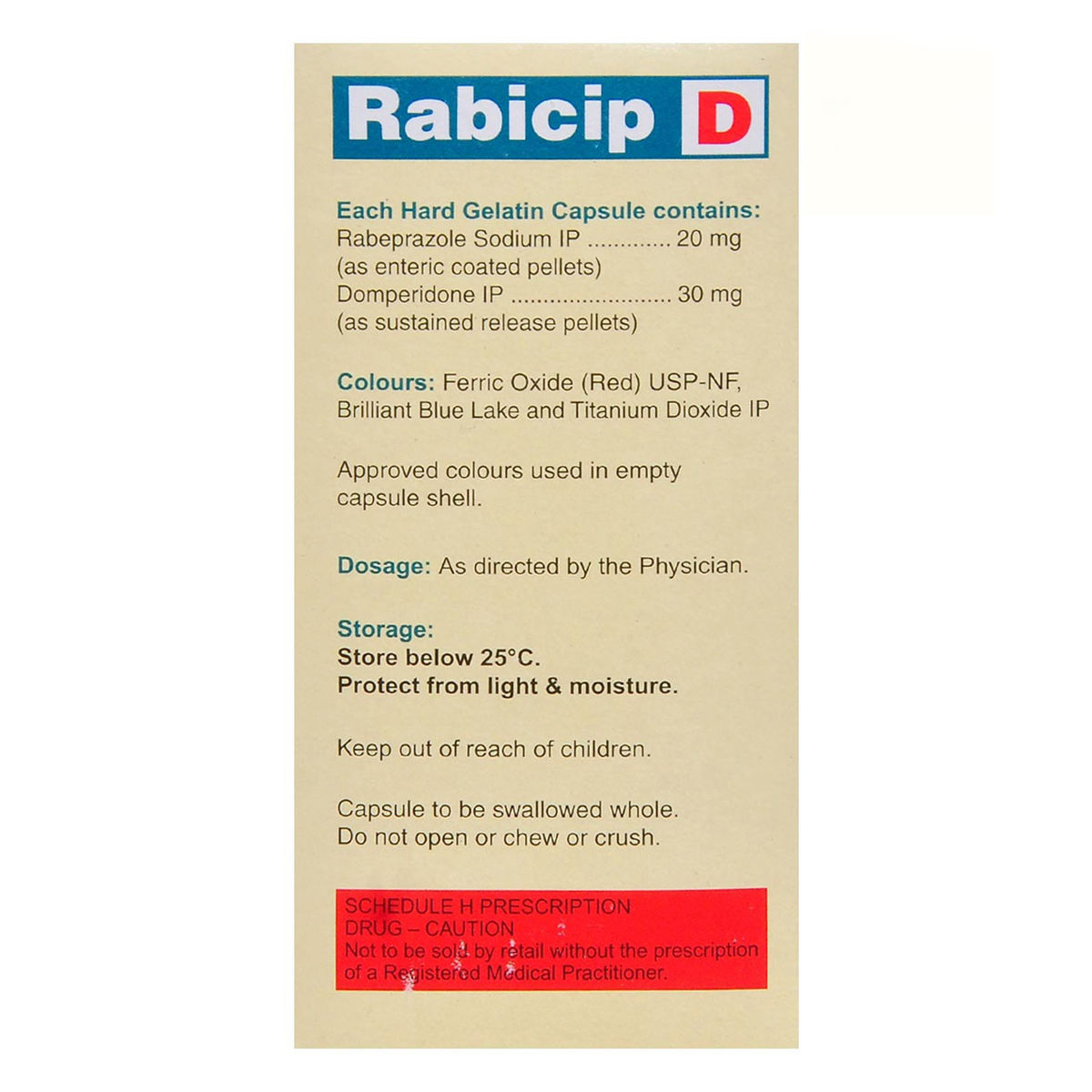 Rabicip D Capsule | Uses, Side Effects, Price | Apollo Pharmacy