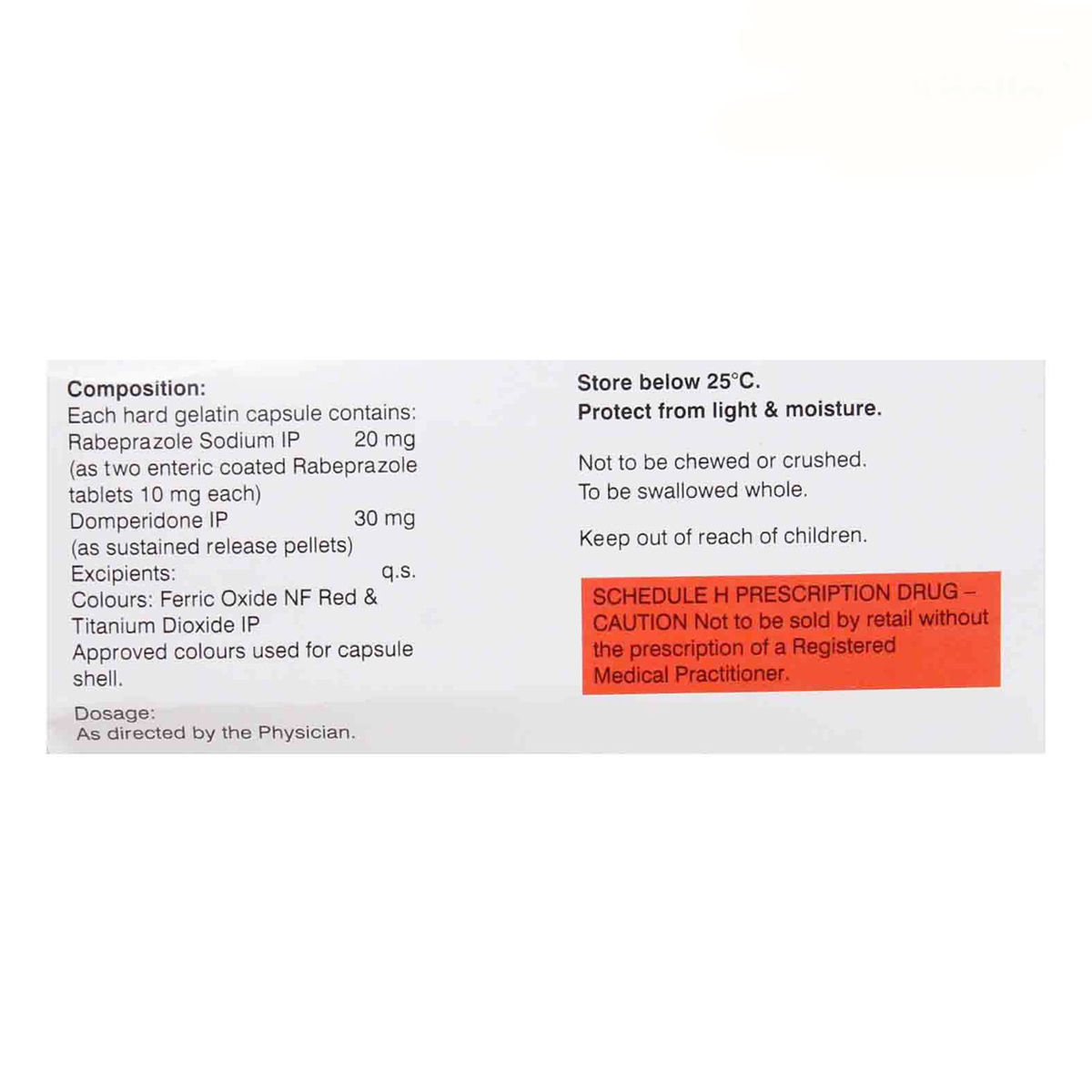 Rabitop-D SR Capsule 10's Price, Uses, Side Effects, Composition ...