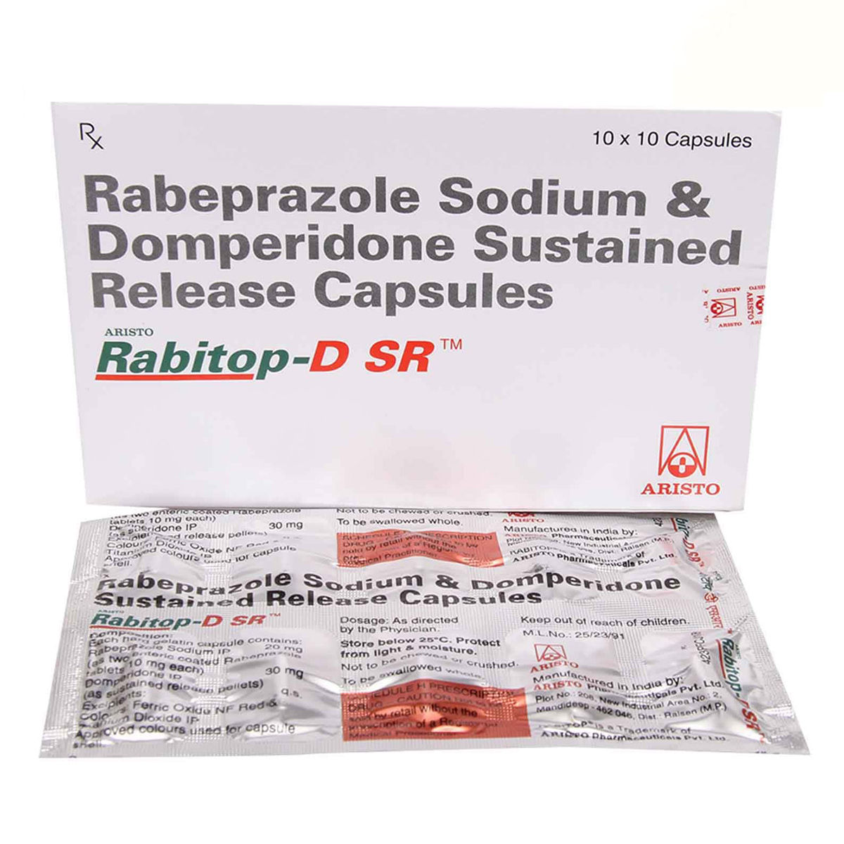 Rabitop-D SR Capsule 10's Price, Uses, Side Effects, Composition ...