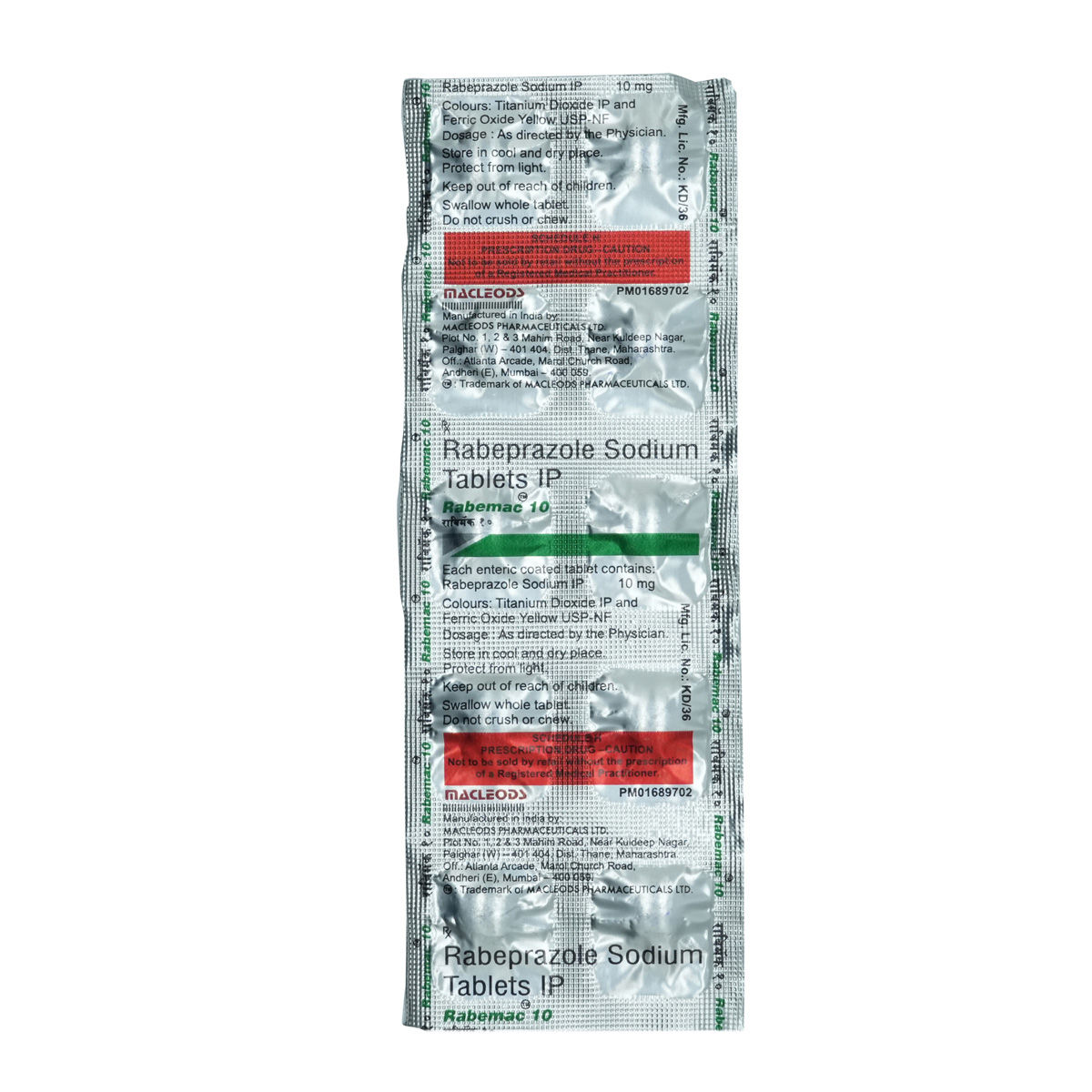 Rabemac 10 mg Tablet | Uses, Side Effects, Price | Apollo Pharmacy