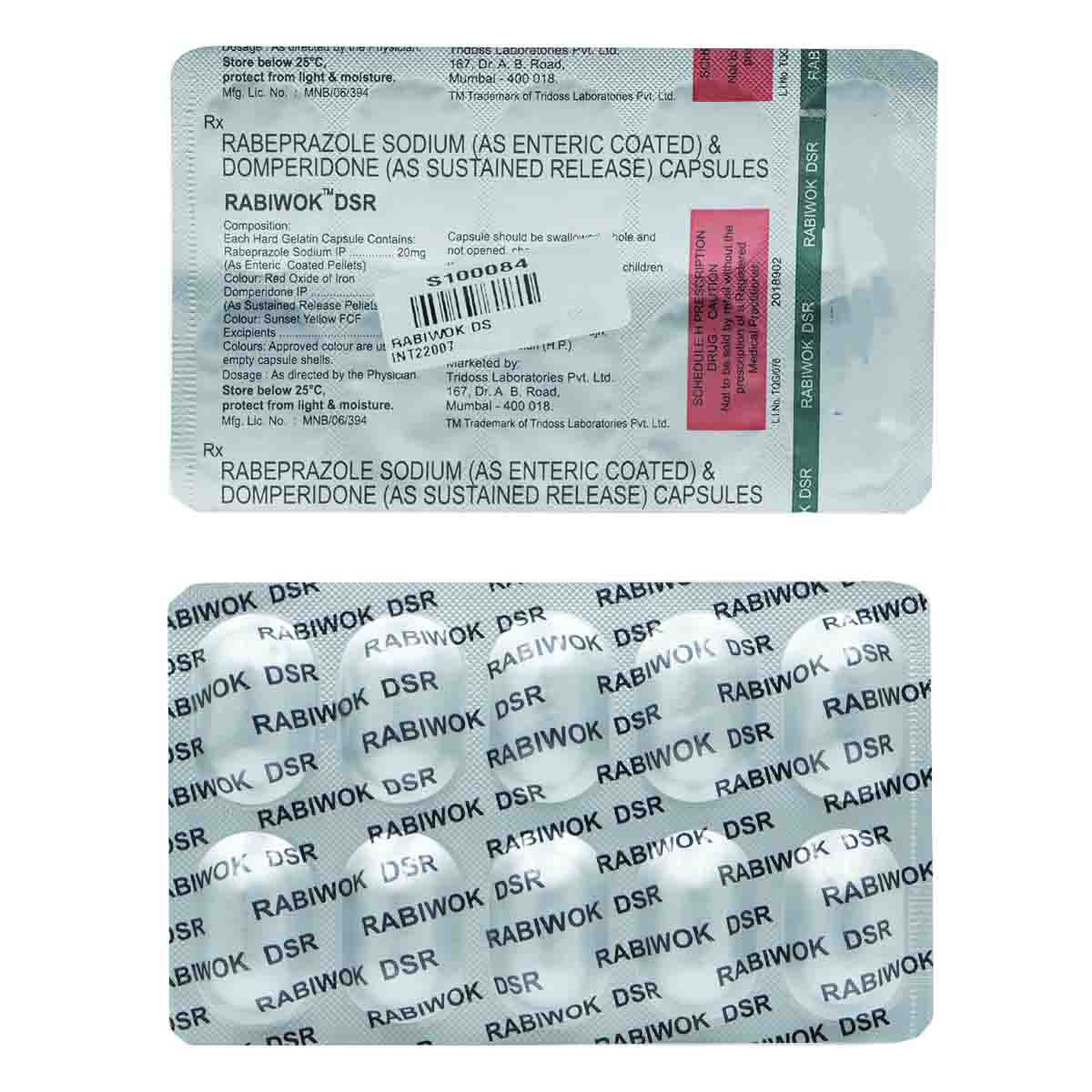 Rabiwok DSR Capsule | Uses, Side Effects, Price | Apollo Pharmacy