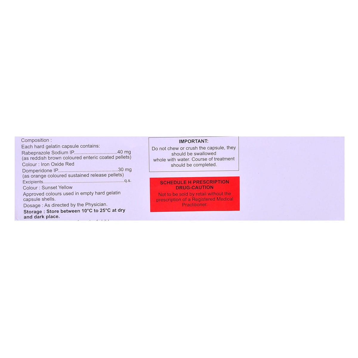 Rabonik 40 DSR Capsule 10's Price, Uses, Side Effects, Composition ...