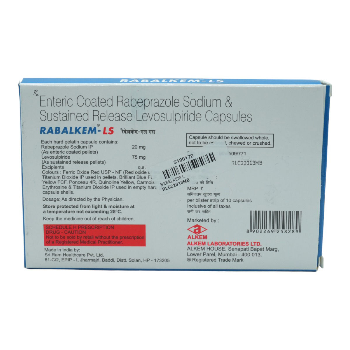 Rabalkem Ls Capsule 10'S Price, Uses, Side Effects, Composition ...