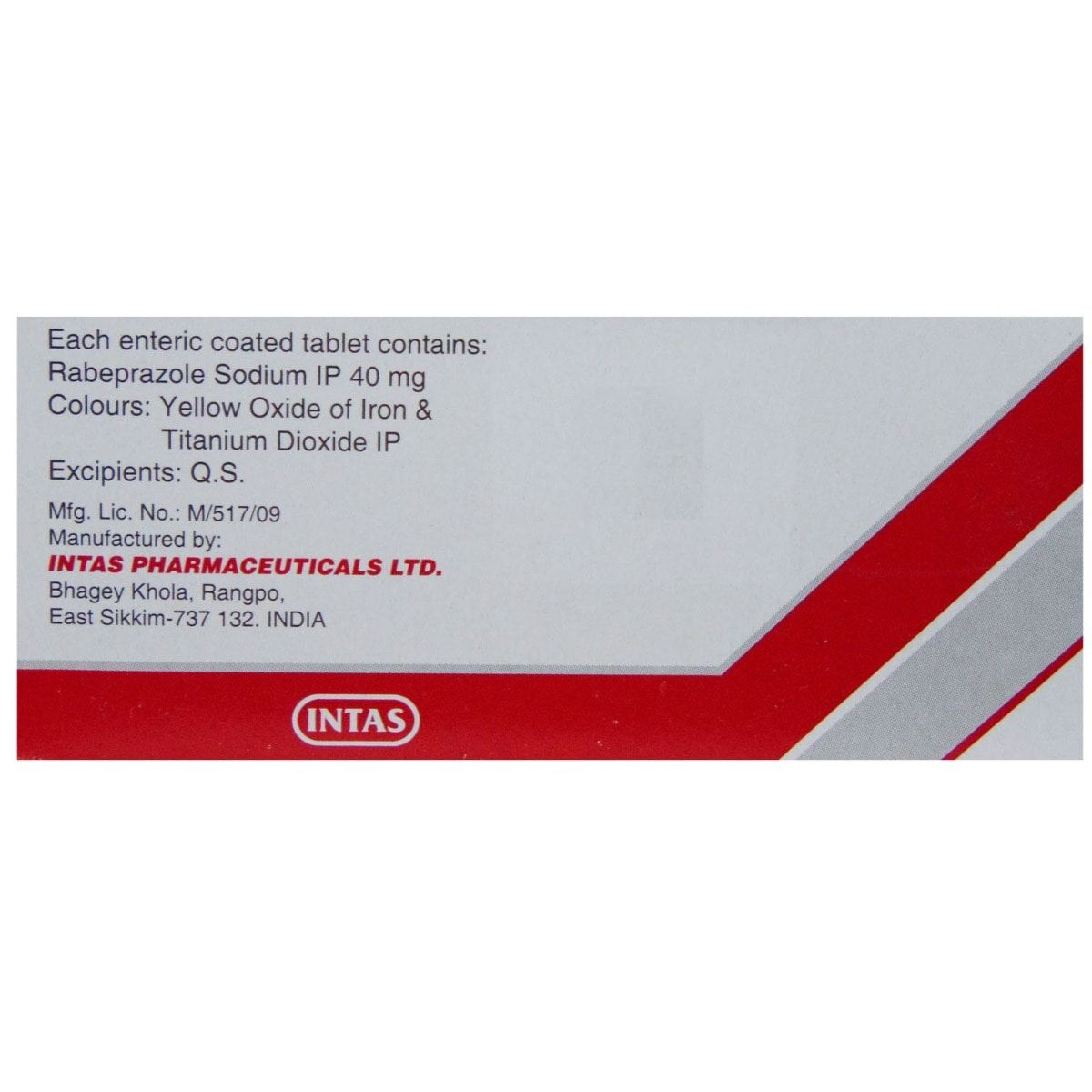Rabium-40 Tablet 10's Price, Uses, Side Effects, Composition - Apollo ...