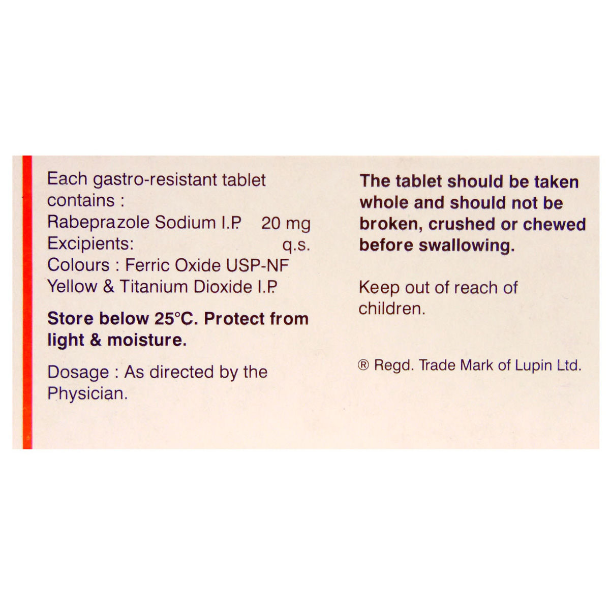 Rablet 20 Tablet | Uses, Side Effects, Price | Apollo Pharmacy