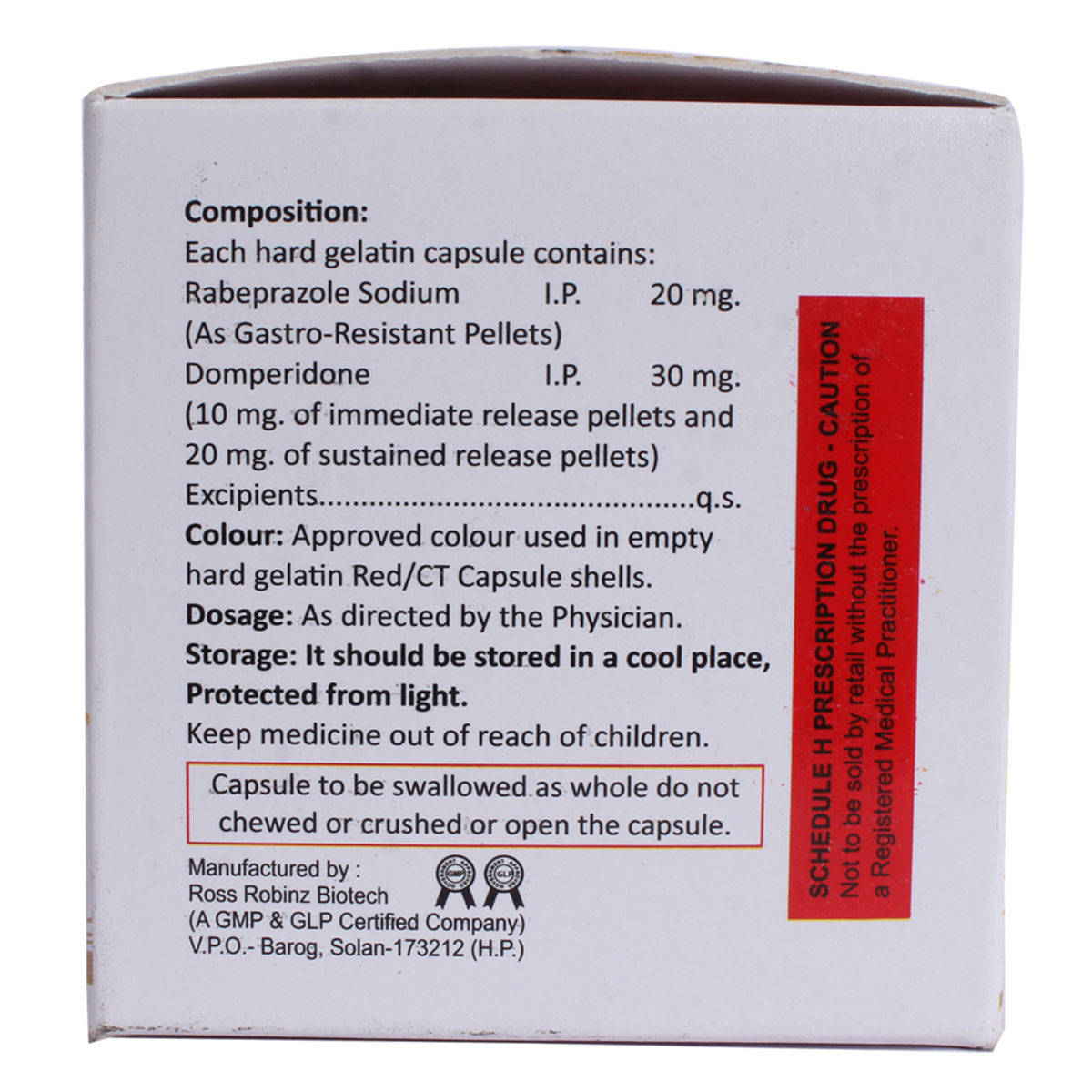 Rabeross-Dsr Capsule 10's Price, Uses, Side Effects, Composition ...