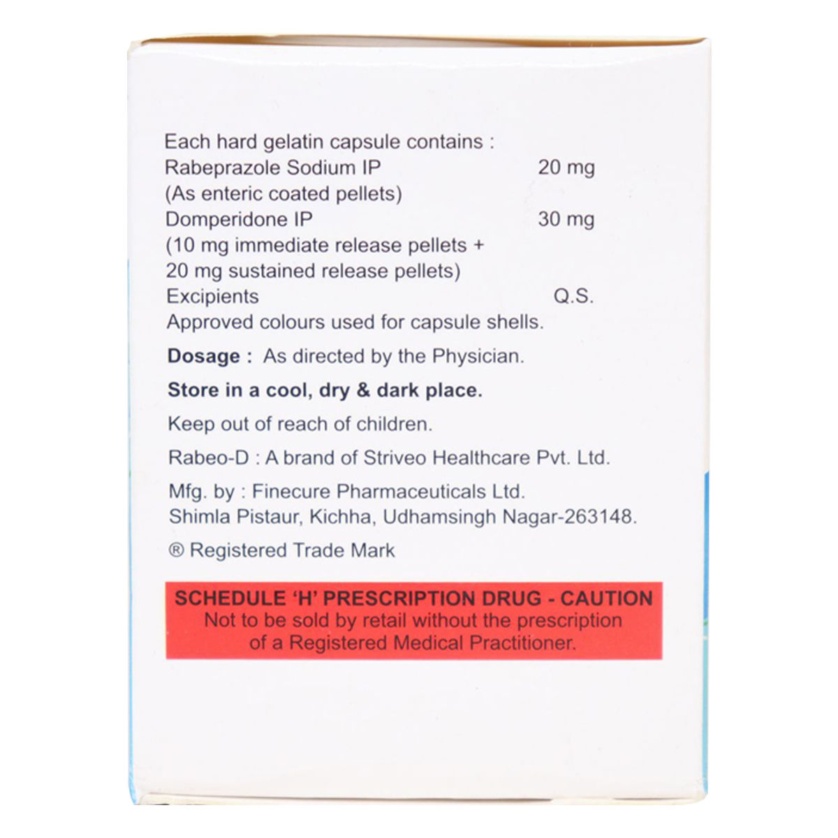 Rabeo-D Capsule 15's Price, Uses, Side Effects, Composition - Apollo ...