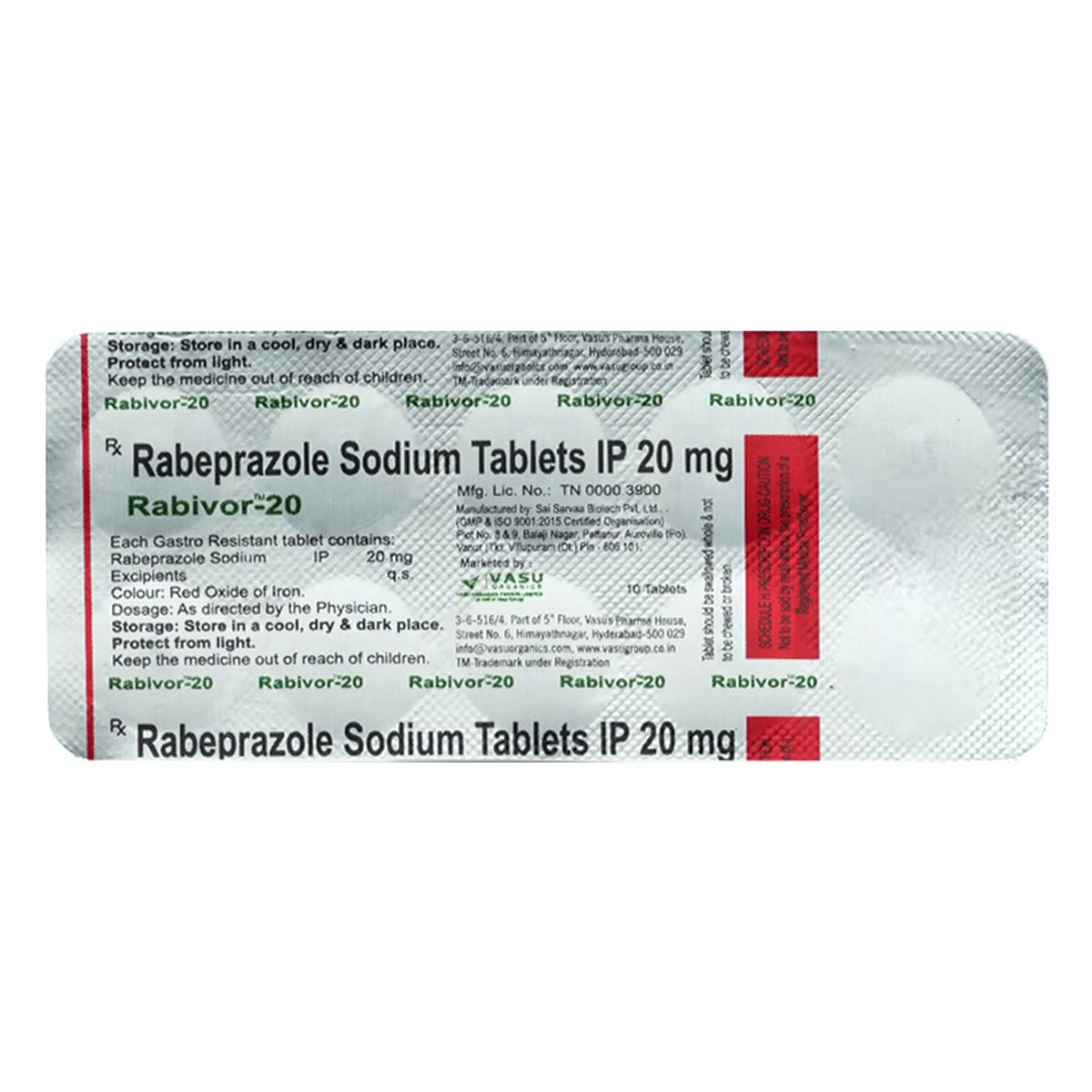 Rabivor-20 Tablet 10's Price, Uses, Side Effects, Composition - Apollo ...